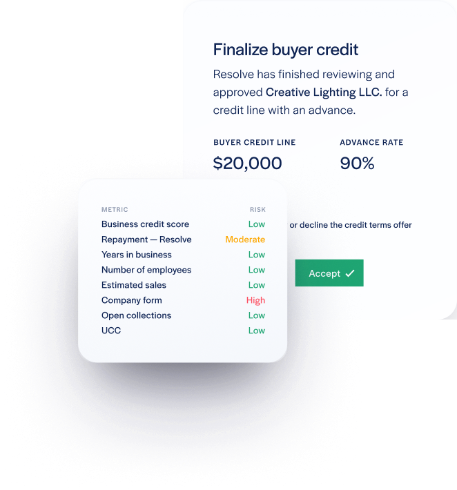 Resolve Pay for invoice collection & net terms