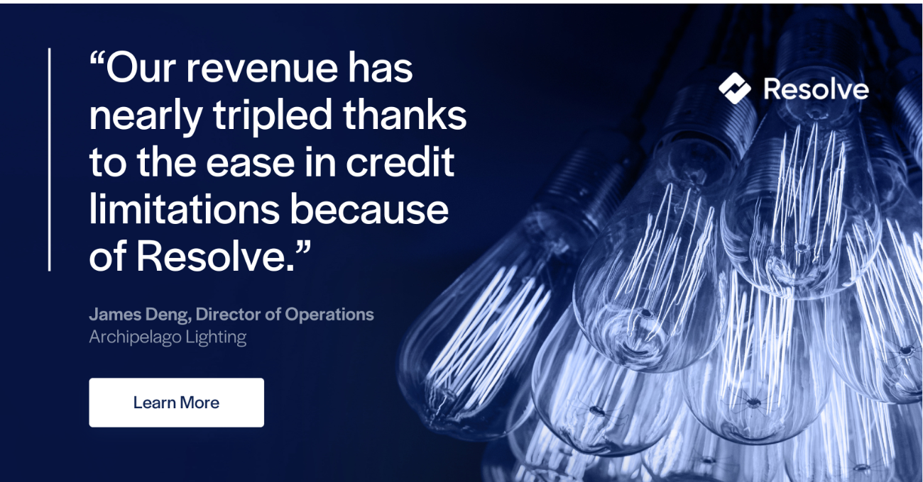 Resolve Announces Funding to Grow B2B Buy Now Pay Later | Resolve